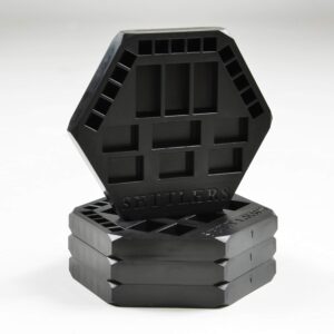 solid factory | settlers game piece holder/organizer - black (set of 4)