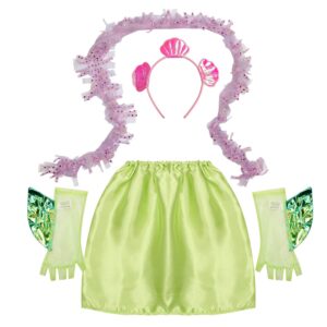 Girls Dress up Trunk Princess,Mermaid,Bride,Pop Star, Ballerina,Fairy Costume Set for Little Girls Toddler 3-6yrs