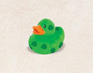 amscan st. patrick's day duck toy 1 pc, 2 1/2" x 1 1/2", green