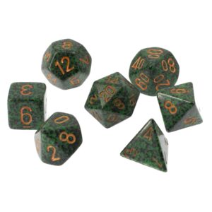 chessex speckled® polyhedral golden recon™ 7-die set