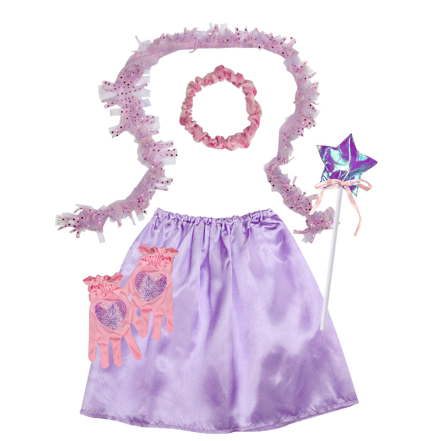 Girls Dress up Trunk Princess,Mermaid,Bride,Pop Star, Ballerina,Fairy Costume Set for Little Girls Toddler 3-6yrs