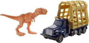 matchbox jurassic world dino transporters t. rex trailer