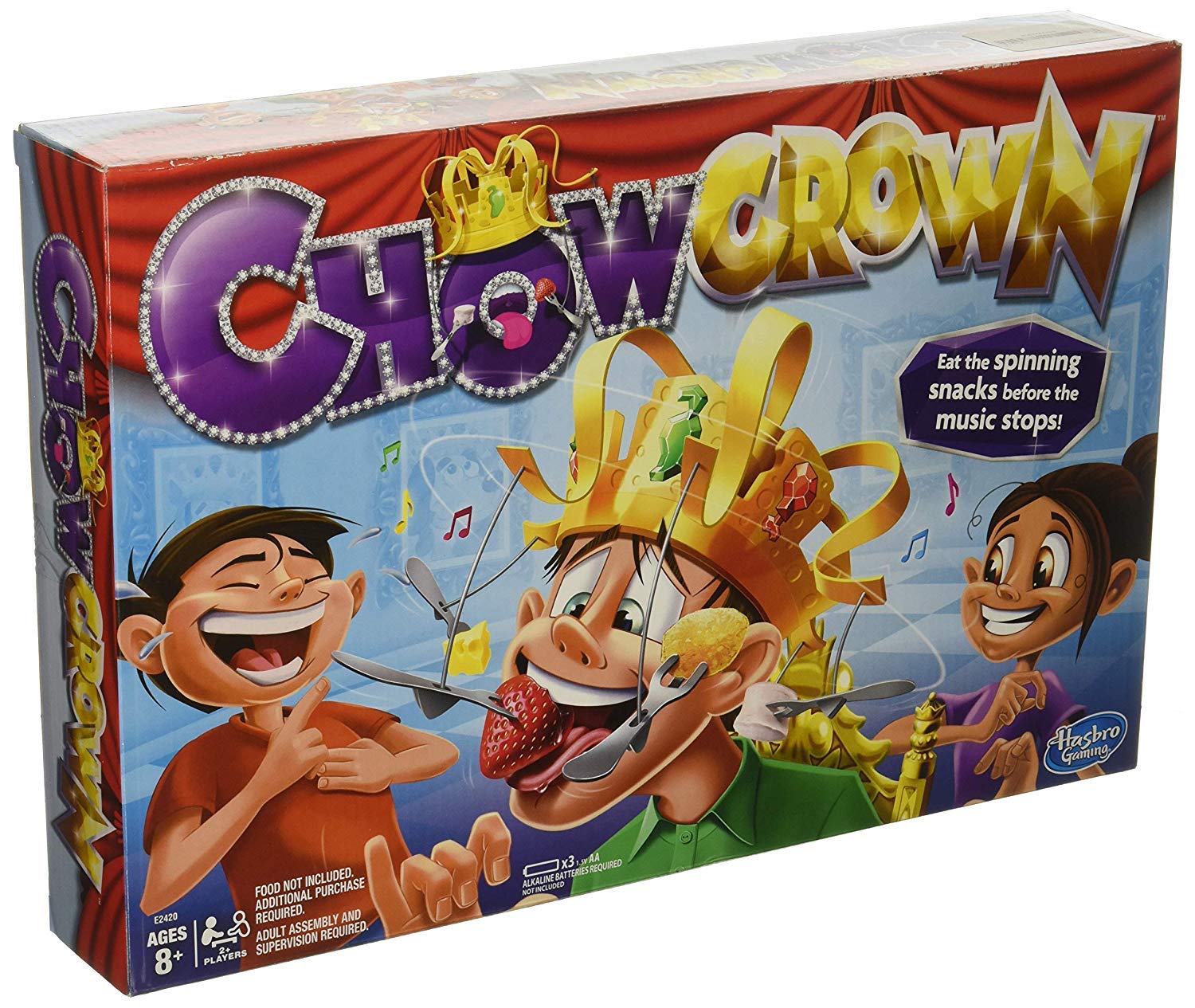 Hasbro Gaming Chow Crown Game Kids Electronic Spinning Crown Snacks Food Kids & Family Game