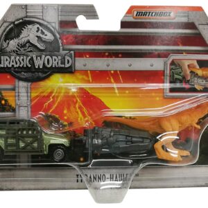 MATCHBOX JURASSIC WORLD DINO TRANSPORTERS TYRANNO-HAULER Vehicle and figure