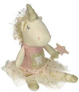 mud pie unicorn tooth fairy pink one size