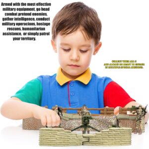 Click N' Play Military Toy Play Set | Trench Defense Unit Action Figures | 25 Pieces Army Men Toys for Boys | Military Toys for 3 Year Old Boys and Older