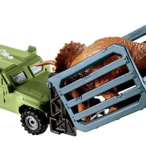 MATCHBOX JURASSIC WORLD DINO TRANSPORTERS TRICERA-TRACKER Vehicle and figure