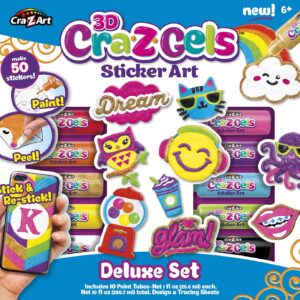 Cra-Z-Art CRA-Z-Gels 3D Deluxe Set DIY Sticker Kit