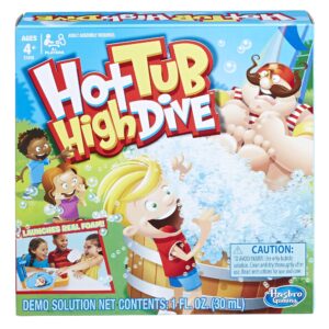 hasbro gaming hot tub high dive game with bubbles for kids board game for boys and girls ages 4 and up