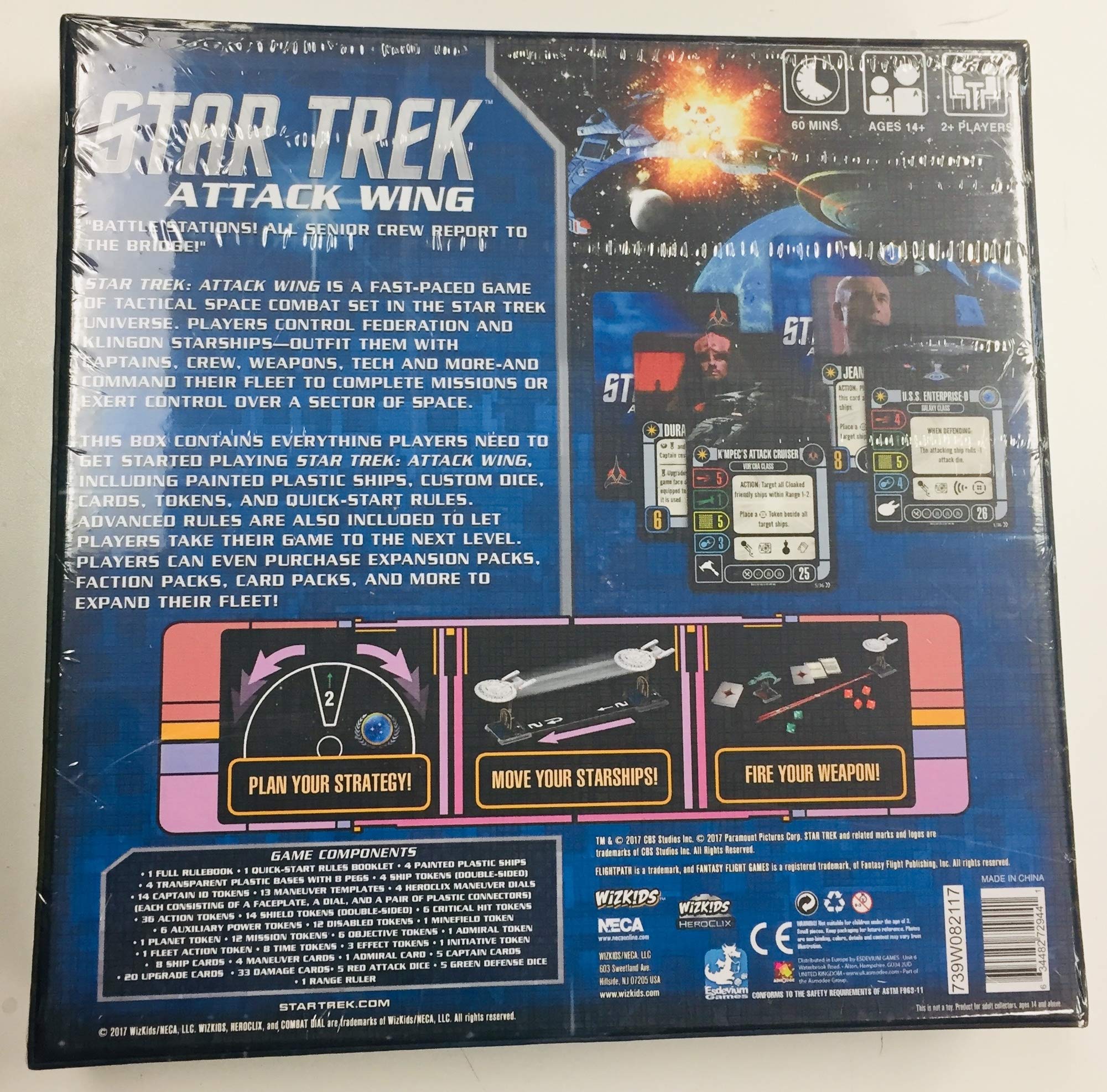 WizKids Star Trek: Attack Wing Starter Set - Federation vs. Klingons