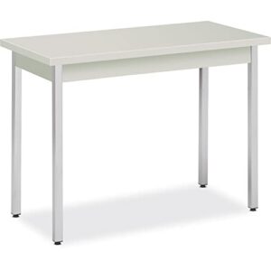 hon, 40" w x 20" d utility table, white