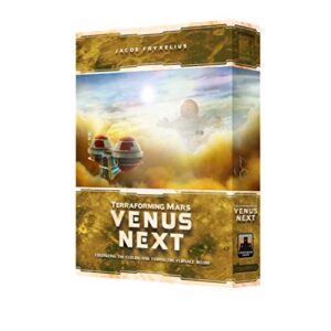 terraforming mars: venus next expansion – explore and colonize venus with new cards, and strategic challenges board game – ages 12+ – stronghold games