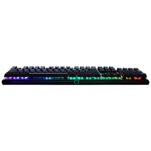 Cooler Master MK-750-GKCM1-US MasterKeys MK750 RGB LED Mechanical Gaming Keyboard, Cherry MX Brown, RGB LED, Full Size, Wrist Rest (Large)