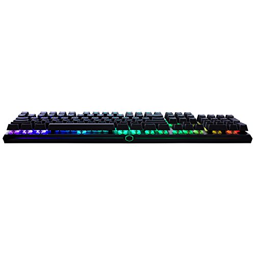 Cooler Master MK-750-GKCM1-US MasterKeys MK750 RGB LED Mechanical Gaming Keyboard, Cherry MX Brown, RGB LED, Full Size, Wrist Rest (Large)