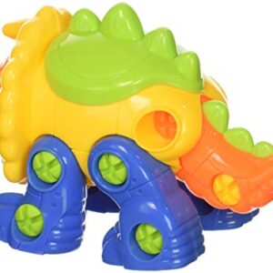 Dimple Dinosaur Take Apart STEM Toy Set for Kids (106 Pieces) Pack of 3 Educational Construction Engineering Building Playset, Build Your Own Dino Toys, for Boys Girls Toddlers