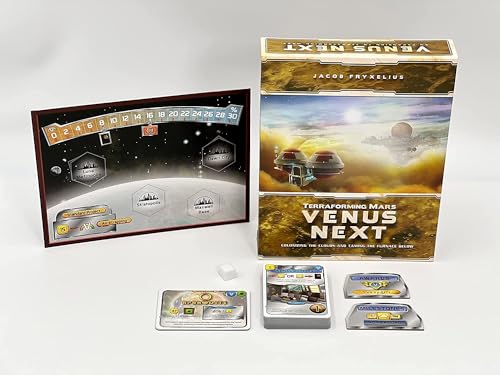 Terraforming Mars: Venus Next Expansion – Explore and Colonize Venus with New Cards, and Strategic Challenges Board Game – Ages 12+ – Stronghold Games