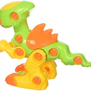 Dimple Dinosaur Take Apart STEM Toy Set for Kids (106 Pieces) Pack of 3 Educational Construction Engineering Building Playset, Build Your Own Dino Toys, for Boys Girls Toddlers