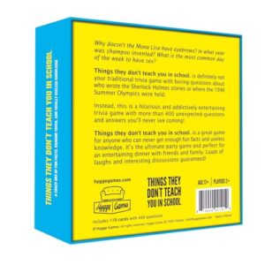 Hygge Games Things They Don't Teach You in School Party Trivia Game Blue, 1 EA