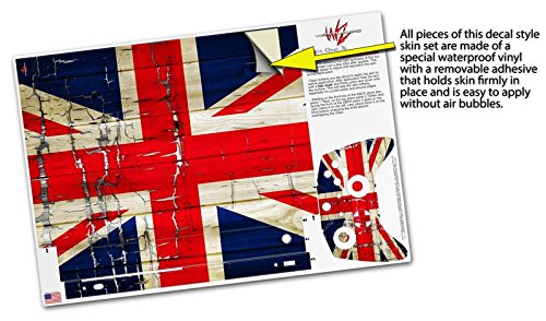 WraptorSkinz Decal Vinyl Skin Wrap Compatible with Xbox One X Console and Controller - Painted Faded and Cracked Union Jack British Flag