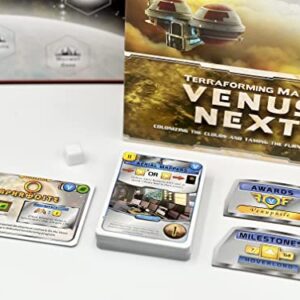 Terraforming Mars: Venus Next Expansion – Explore and Colonize Venus with New Cards, and Strategic Challenges Board Game – Ages 12+ – Stronghold Games