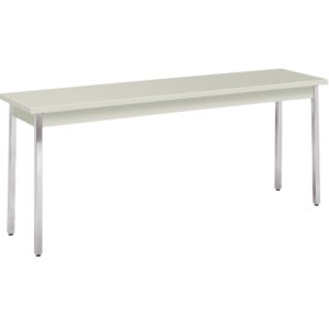 hon utm1872loloc utility, rectangular, 72w x 18d x 29h, light gray table, beige