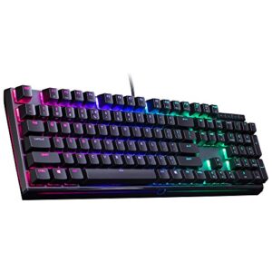 Cooler Master MK-750-GKCM1-US MasterKeys MK750 RGB LED Mechanical Gaming Keyboard, Cherry MX Brown, RGB LED, Full Size, Wrist Rest (Large)