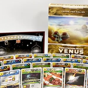 Terraforming Mars: Venus Next Expansion – Explore and Colonize Venus with New Cards, and Strategic Challenges Board Game – Ages 12+ – Stronghold Games