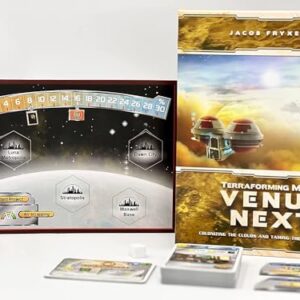 Terraforming Mars: Venus Next Expansion – Explore and Colonize Venus with New Cards, and Strategic Challenges Board Game – Ages 12+ – Stronghold Games