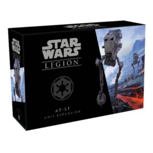 star wars legion at-st unit expansion | two player battle game | miniatures game | strategy game for adults and teens | ages 14 and up | average playtime 3 hours | made by atomic mass games