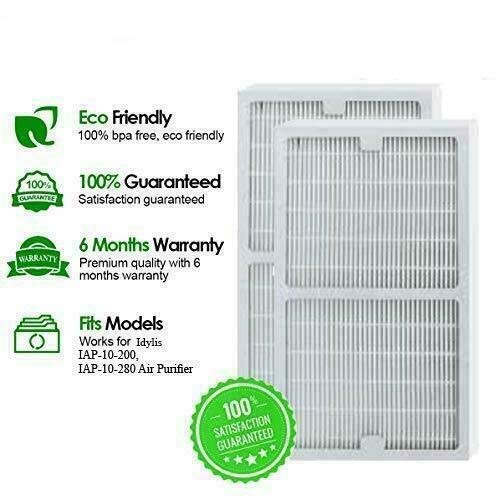 Replacement HEPA Filter C Compatible with Idylis IAP-10-280 IAP-10-200 IAFH100C Air Purifier Filter C (2 Pack)