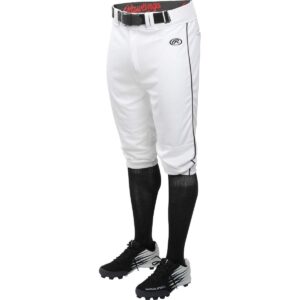 rawlings | launch series knicker baseball pants | adult medium | white/black