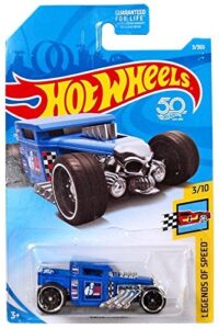 hot wheels 2018 50th anniversary legends of speed bone shaker 3/365, blue