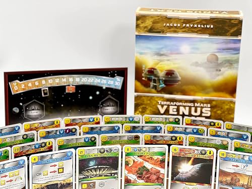 Terraforming Mars: Venus Next Expansion – Explore and Colonize Venus with New Cards, and Strategic Challenges Board Game – Ages 12+ – Stronghold Games