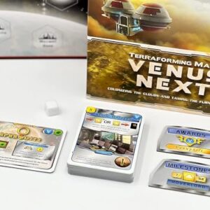 Terraforming Mars: Venus Next Expansion – Explore and Colonize Venus with New Cards, and Strategic Challenges Board Game – Ages 12+ – Stronghold Games