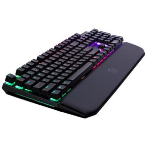 Cooler Master MK-750-GKCM1-US MasterKeys MK750 RGB LED Mechanical Gaming Keyboard, Cherry MX Brown, RGB LED, Full Size, Wrist Rest (Large)