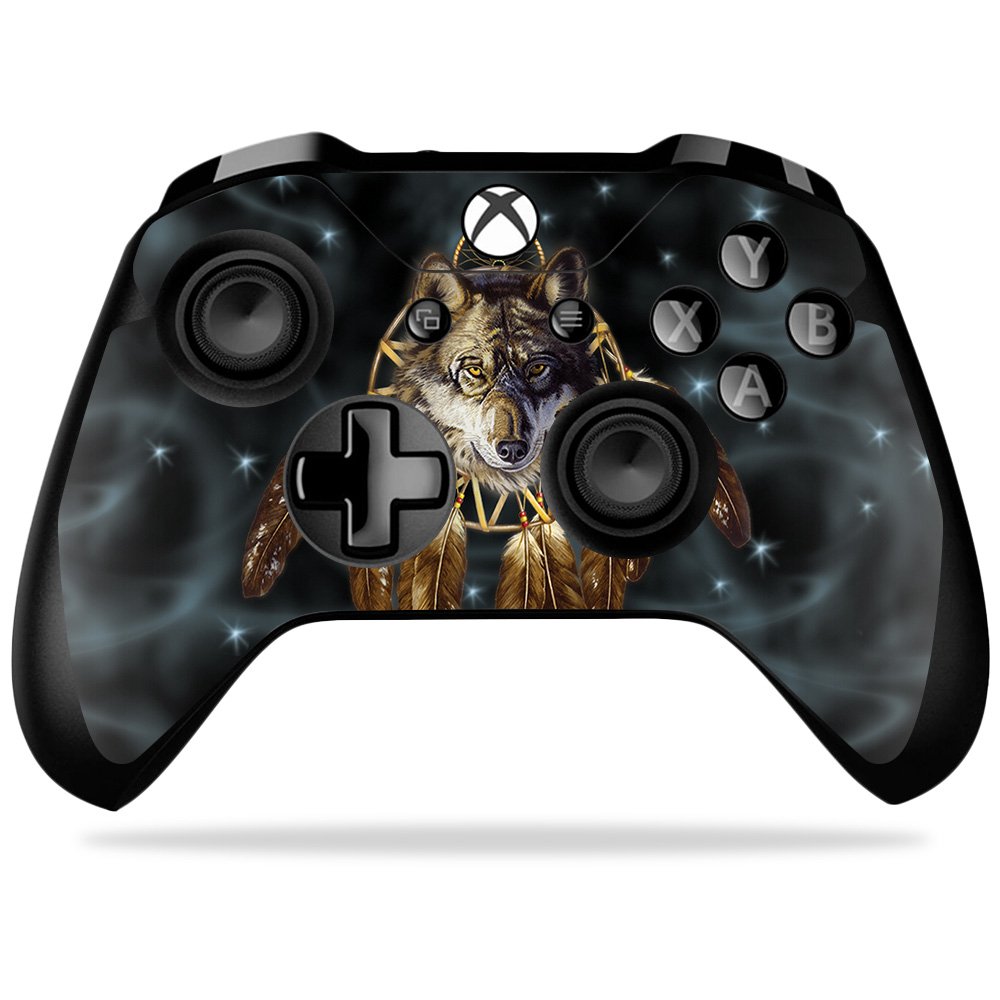 MightySkins Skin Compatible with Microsoft Xbox One X Controller - Wolf Dreams | Protective, Durable, and Unique Vinyl Decal wrap Cover | Easy to Apply, Remove, and Change Styles | Made in The USA