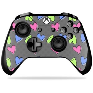 mightyskins skin compatible with microsoft xbox one x controller - girly | protective, durable, and unique vinyl decal wrap cover | easy to apply, remove, and change styles | made in the usa