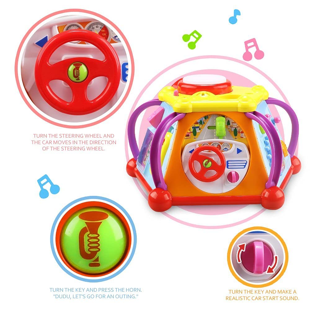 Liberty Imports 15-in-1 Musical Activity Cube Educational Game Play Center Baby Toddler Toy with Lights and Sounds for Early Learning and Development