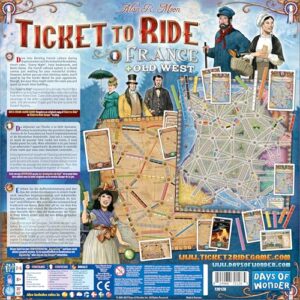 Ticket to Ride France + Old West Board Game EXPANSION - Train Route Strategy Game, Fun Family Game for Kids & Adults, Ages 8+, 2-6 Players, 30-60 Minute Playtime, Made by Days of Wonder