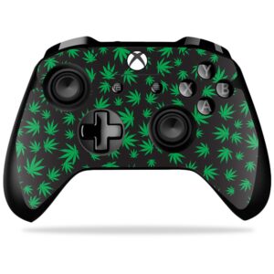 mightyskins skin compatible with microsoft xbox one x controller - marijuana | protective, durable, and unique vinyl decal wrap cover | easy to apply, remove, and change styles | made in the usa