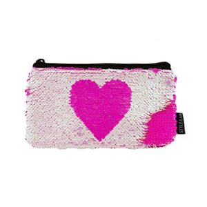 style.lab by fashion angels magic sequin reveal pouch - pink heart