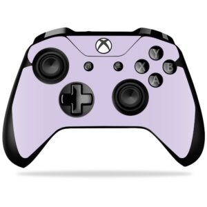 mightyskins skin compatible with microsoft xbox one x controller - solid lilac | protective, durable, and unique vinyl decal wrap cover | easy to apply, remove, and change styles | made in the usa