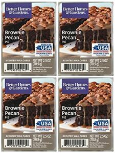 better homes and gardens brownie pecan pie scented wax cubes - 4-pack