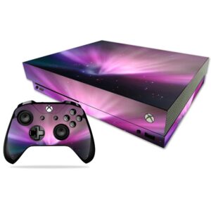 mightyskins skin compatible with microsoft xbox one x - spaced out | protective, durable, and unique vinyl decal wrap cover | easy to apply, remove, and change styles | made in the usa