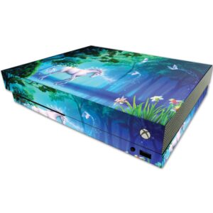 mightyskins skin compatible with microsoft one x console only - unicorn fantasy | protective, durable, and unique vinyl decal wrap cover | easy to apply, remove, and change styles | made in the usa