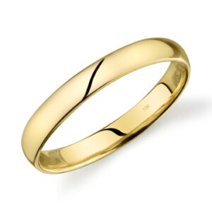 wdyhile plain ring,olished womens wedding bands，lightweight gold-plated, ladies' ring,simple and generous, suitable for various occasions (gold, 8)