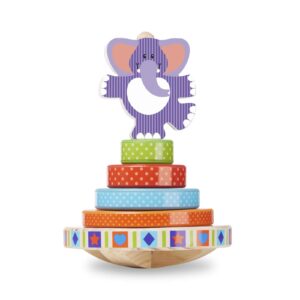 melissa & doug elephant rocking stacker