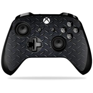 mightyskins skin compatible with microsoft xbox one x controller - black diamond plate | protective, durable, and unique vinyl wrap cover | easy to apply, remove, and change styles | made in the usa