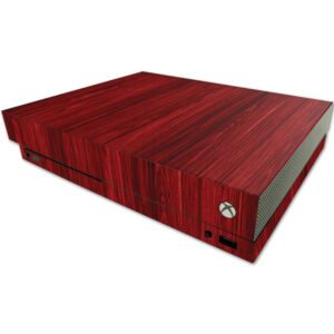 mightyskins skin compatible with microsoft one x console only - cherry grain | protective, durable, and unique vinyl decal wrap cover | easy to apply, remove, and change styles | made in the usa