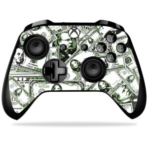 mightyskins skin compatible with microsoft xbox one x controller - phat cash | protective, durable, and unique vinyl decal wrap cover | easy to apply, remove, and change styles | made in the usa